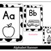 Cow Pattern Alphabet Cards Classroom Alphabet Classroom Decorations ...
