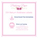 Pink Birthday Address Label Template: Cake & Gift Design (digital ...