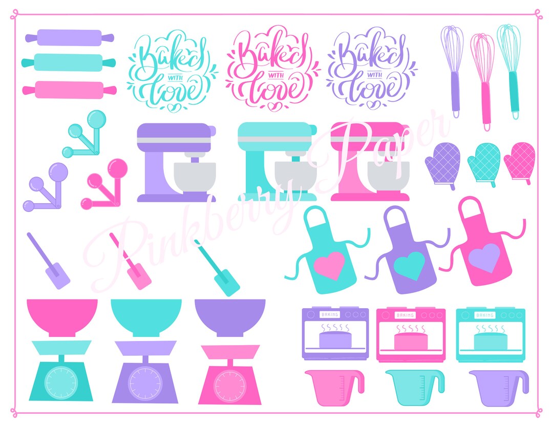 Baking Clip Art | Assortment of Printable and Resizable Kitchen ...