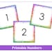 Rainbow Glitter Classroom Center Signs Preschool Centers Printable ...