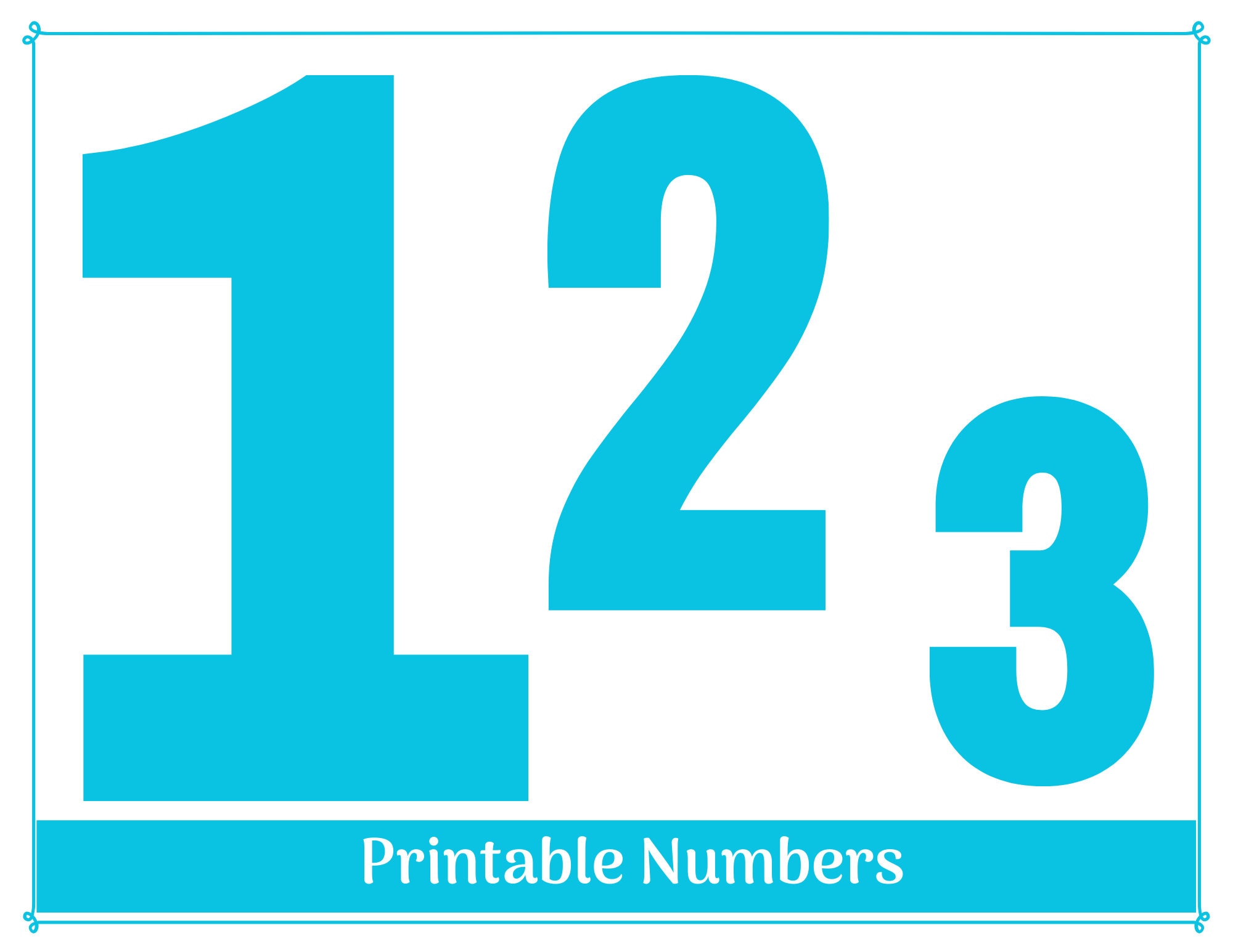 Aqua Alphabet Clip Art Letters A-Z, Numbers 0-9 | Banner & Bulletin ...