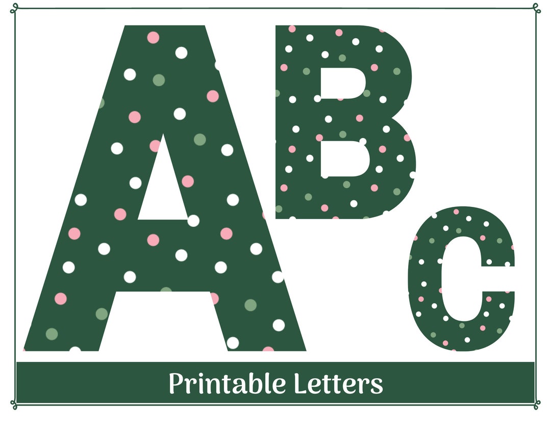 Alphabet Letters A-Z Numbers 0-9 Banner Bulletin Board - Etsy