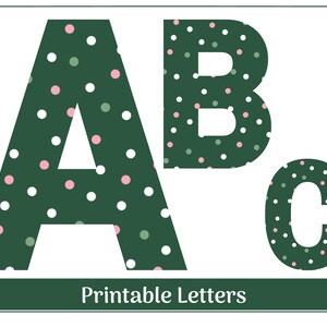Alphabet Letters A-Z Numbers 0-9 Banner Bulletin Board - Etsy