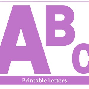 Purple Alphabet Clip Art Letters A-Z, Numbers 0-9 | Printable ...