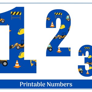 Construction Trucks Alphabet & Numbers Clip Art (digital Download) - Etsy