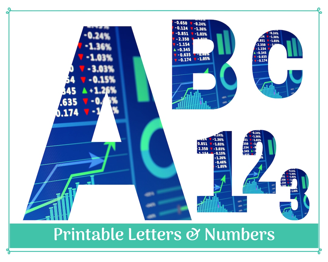 Math Alphabet Letters | Data, Graphs, Finance, Data Analysis ...