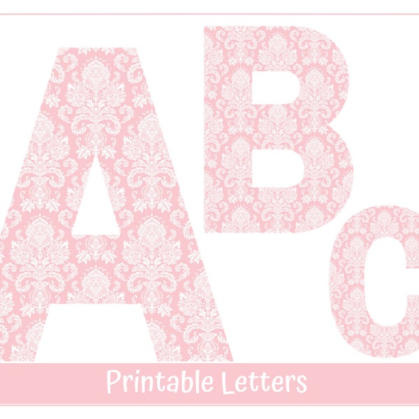 Damask Alphabet - Etsy