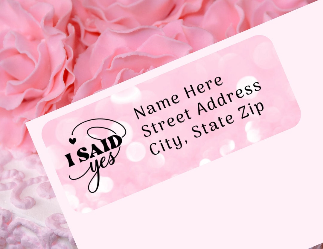 Return Address Labels Glossy Address Labels Wedding Etsy