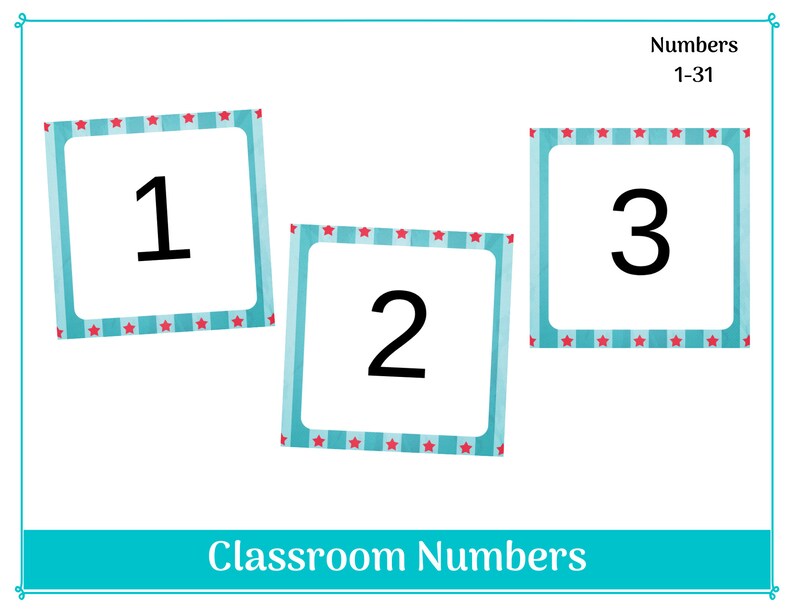 Circus-carnival Themed Classroom Calendar Printable Months | Etsy