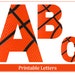 Basketball Alphabet Clip Art Letters A-Z, Numbers 0-9 | Printable ...