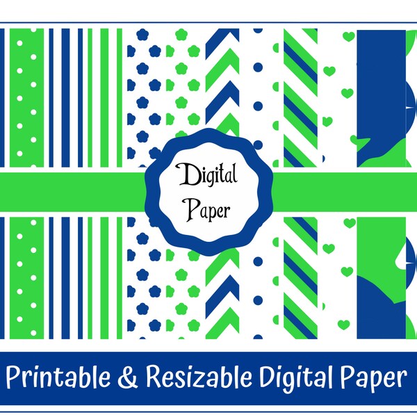 Digital Paper Navy - Etsy