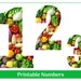 Vegetable Alphabet Clip Art Letters A-Z, Numbers 0-9 Banner, Bulletin ...