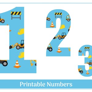 Blue Construction Truck Alphabet & Number Clip Art | Printable ...