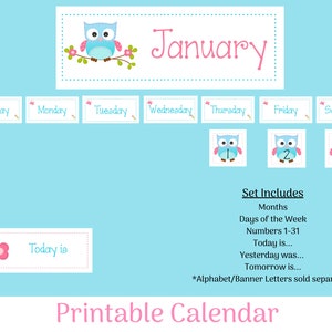 Pink and Blue Watercolor Printable Letters | Classroom Bulletin Boards ...