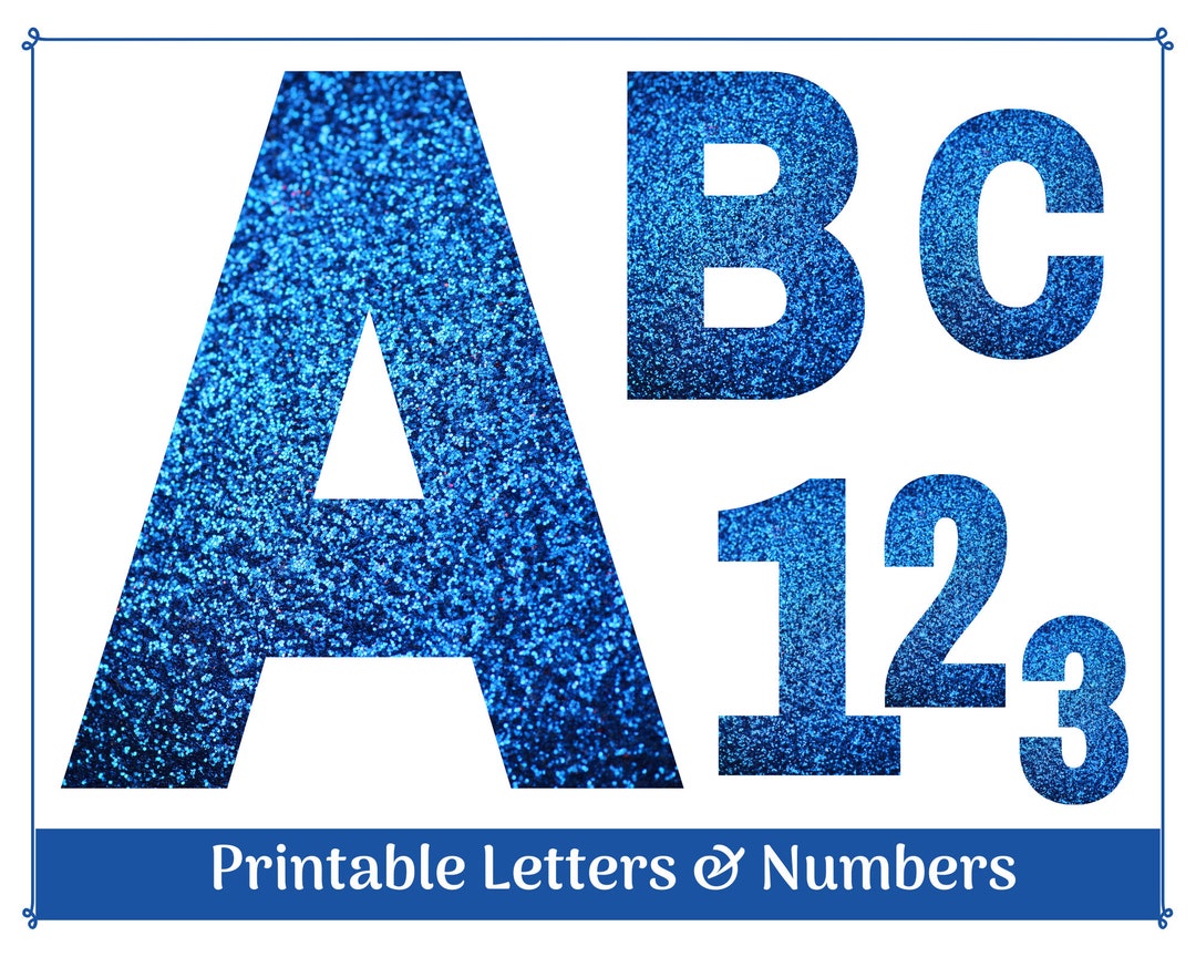 Alphabet Letters A-Z, Numbers 0-9 Printable Banner, Bulletin Board Sets, Scrapbooking ...