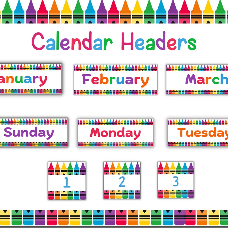 Calendar Numbers - Etsy