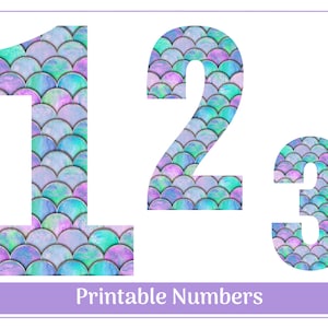Mermaid Scales Alphabet | Uppercase A-Z | Numbers 0-9 - Etsy