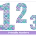 Mermaid Scales Alphabet Uppercase A-Z Numbers 0-9 - Etsy