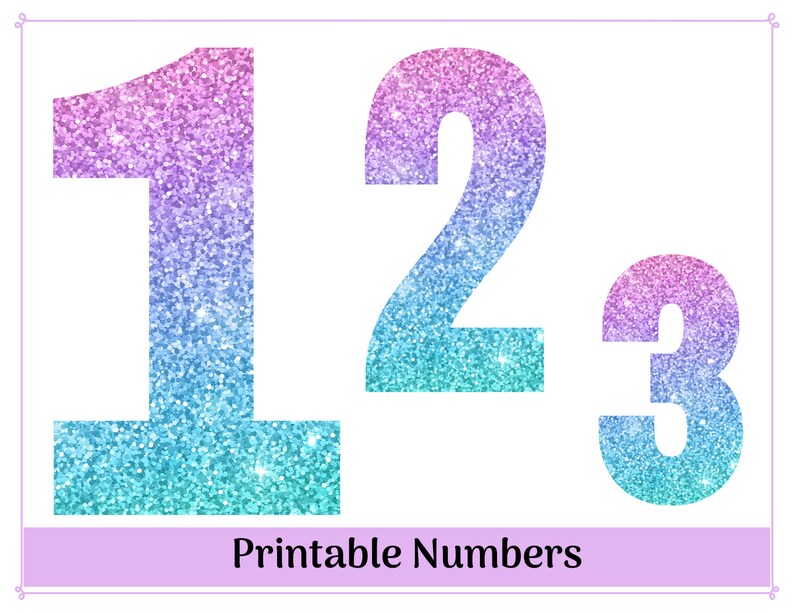 Ombre Glitter Alphabet Clip Art Letters A-Z Printable & | Etsy