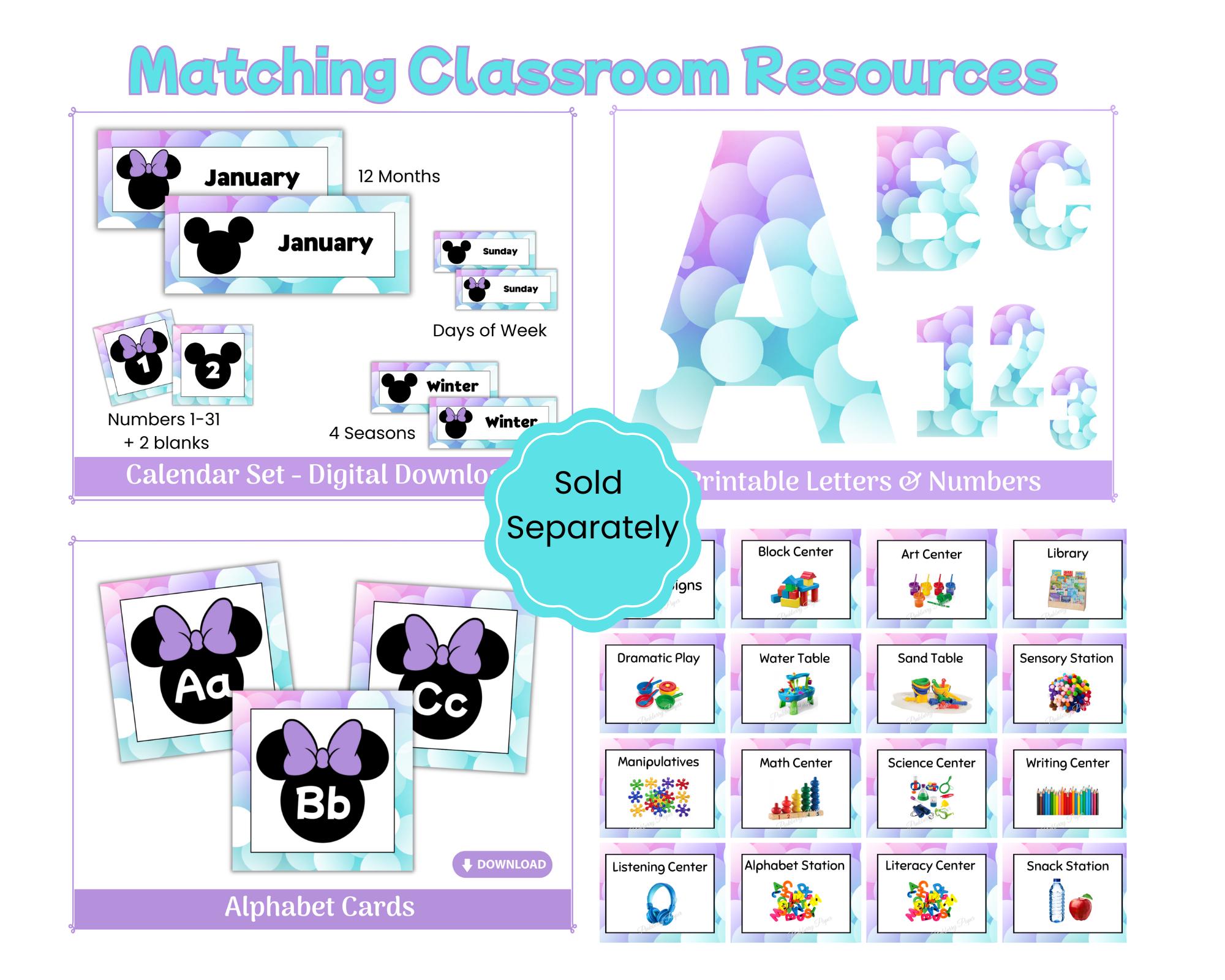 Pastel Classroom Center Signs: Printable Labels for Preschool (PDF ...