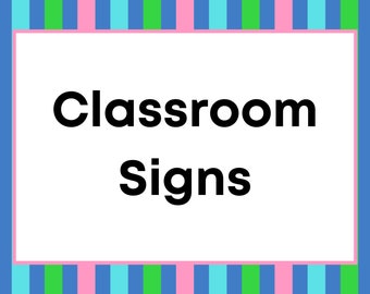 Preppy Center Signs - Etsy