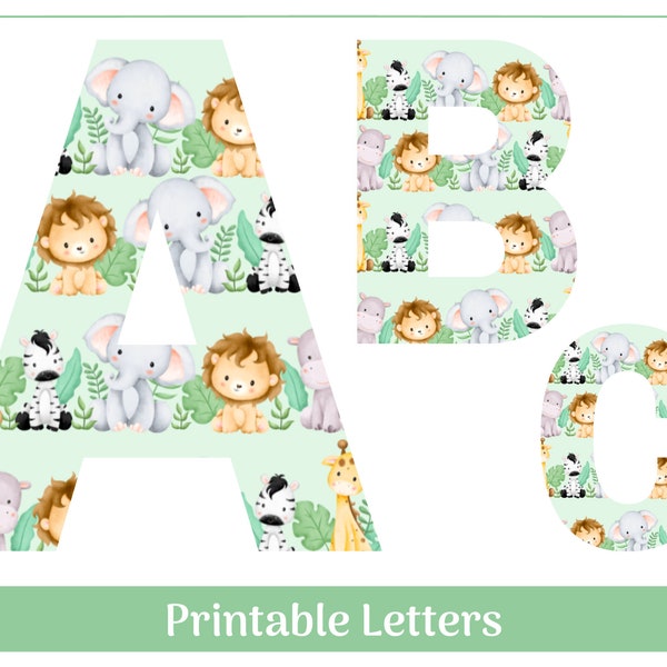 Animal Alphabet - Etsy