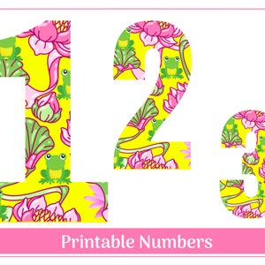 Princess Frog Alphabet Clip Art Letters A-Z | Numbers 0-9 | Banner ...