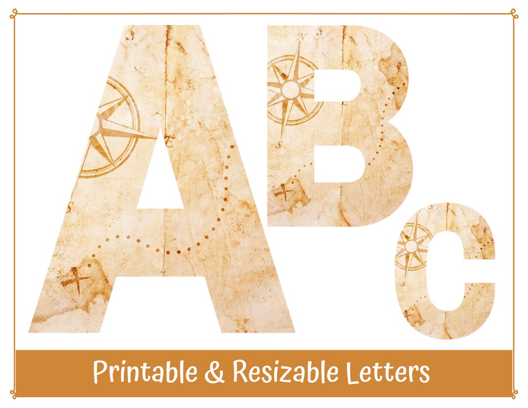 World Map Clip Art Letters | Printable and Resizable Uppercase Letters ...