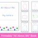 All About Me Printable Booklet Preschool Printable Worksheets - Etsy