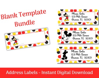Disney Return Address Labels CUSTOMIZABLE Disney Princess Mailing ...