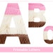 Neapolitan Ice Cream Alphabet Clip Art Letters A-Z Printable ...