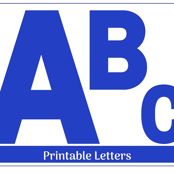 Royal Blue Bulletin Board Letters - Etsy