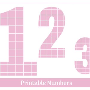 Pink Tile Check Alphabet Clip Art Letters A-Z, Numbers 0-9 | Banner ...