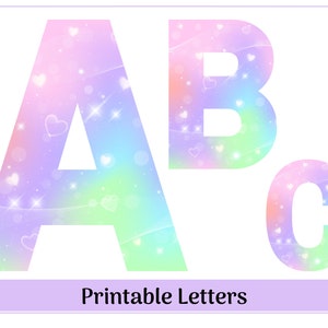 Pastel Rainbow Number Clip Art Printable & Resizable Numbers - Etsy