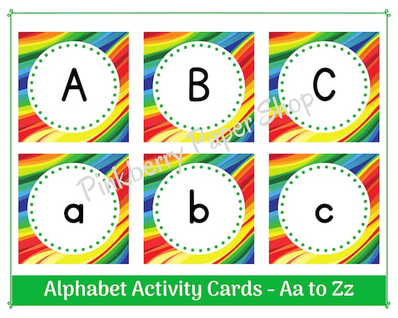 Tarjetas para Identificar Letras del Alfabeto - lucox.cl