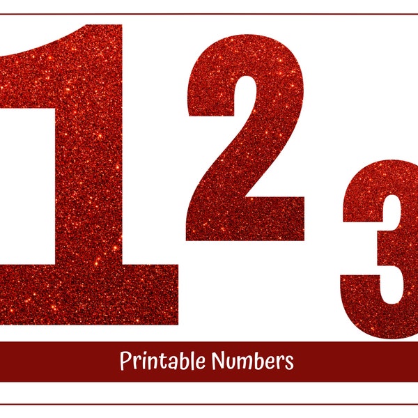 Numbers Clip Art - Etsy