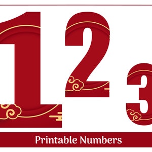 Chinese New Year Alphabet Clip Art: Printable Letters & Numbers ...