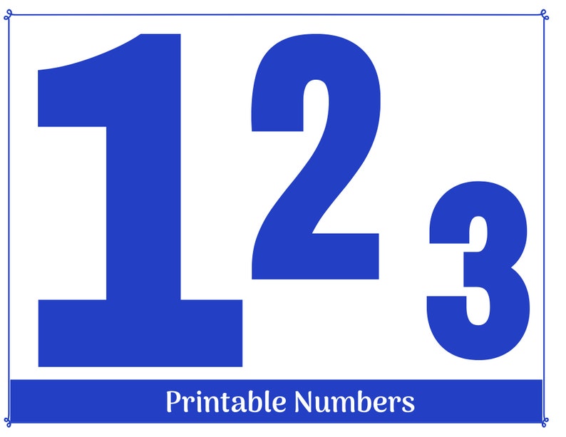 Royal Blue Alphabet Clip Art: Printable Letters & Numbers (digital ...