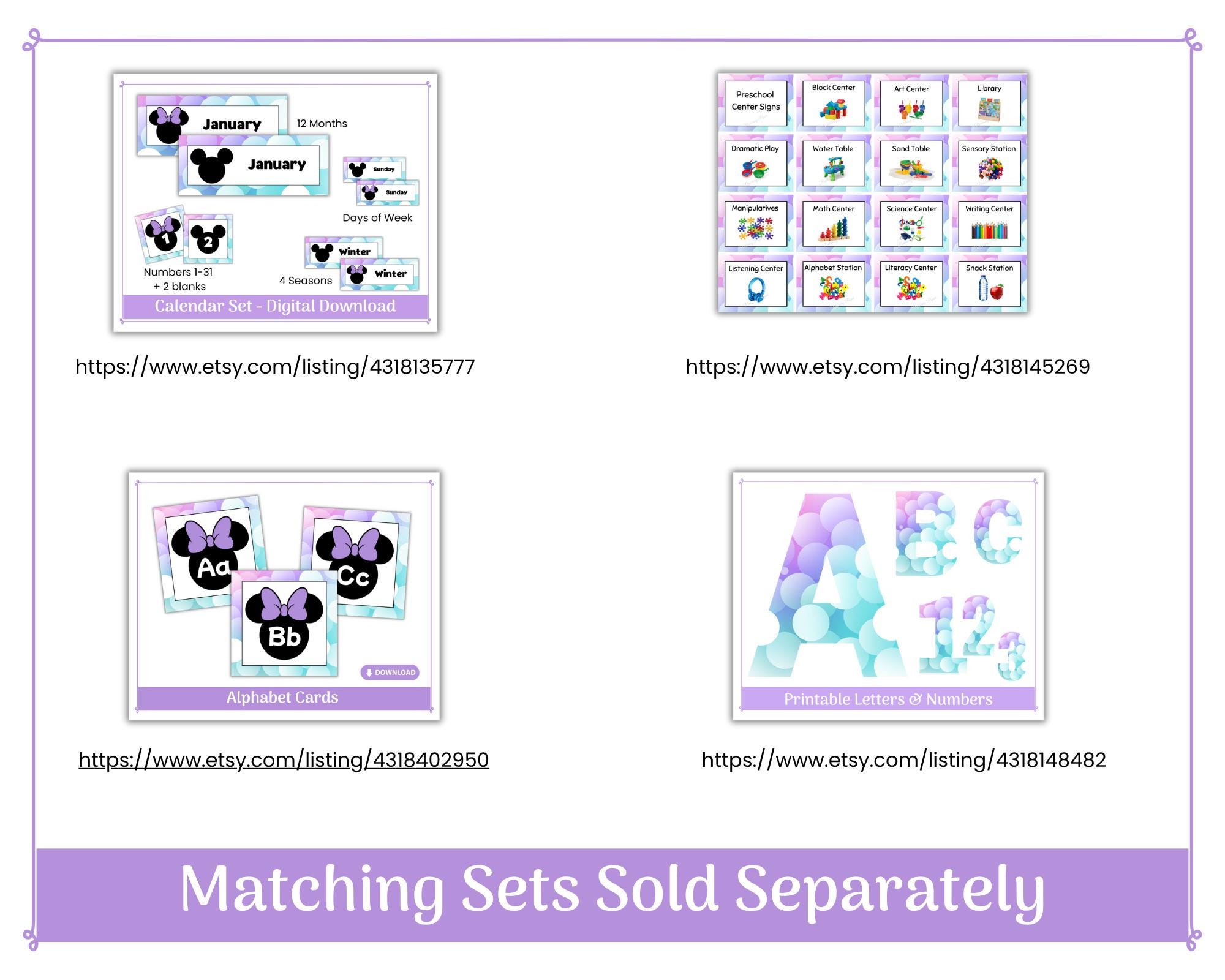 Pastel Classroom Center Signs: Printable Labels for Preschool (PDF ...