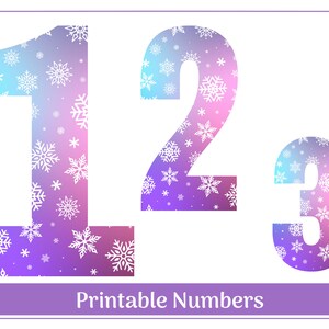 Blue and Purple Pastel Snowflake Alphabet Clip Art Letters A-Z and ...