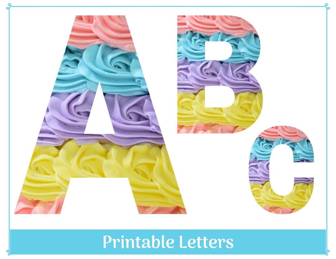 Birthday Cake Alphabet Letters & Numbers | Classroom Alphabet ...