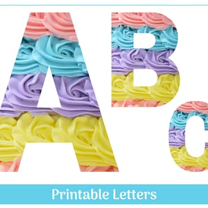 Birthday Cake Alphabet Letters & Numbers | Classroom Alphabet ...