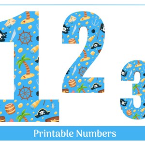 Pirate Themed Alphabet, Numbers | Printable & Resizable Letters ...