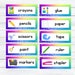 Rainbow Classroom Labels Instant Download Set of 10 Labels Digital ...