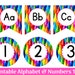 Crayon Alphabet Letters & Numbers Printable and Resizable Letters A-Z ...