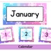January Classroom Calendar Header and Numbers| Printable & Resizable ...