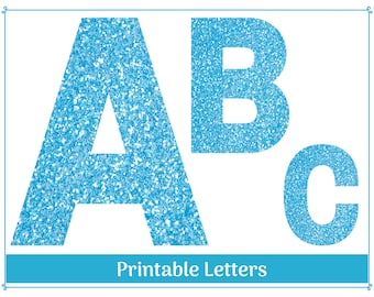 Alphabet Letters A-Z, Numbers 0-9 Printable Banner, Bulletin Board Sets ...