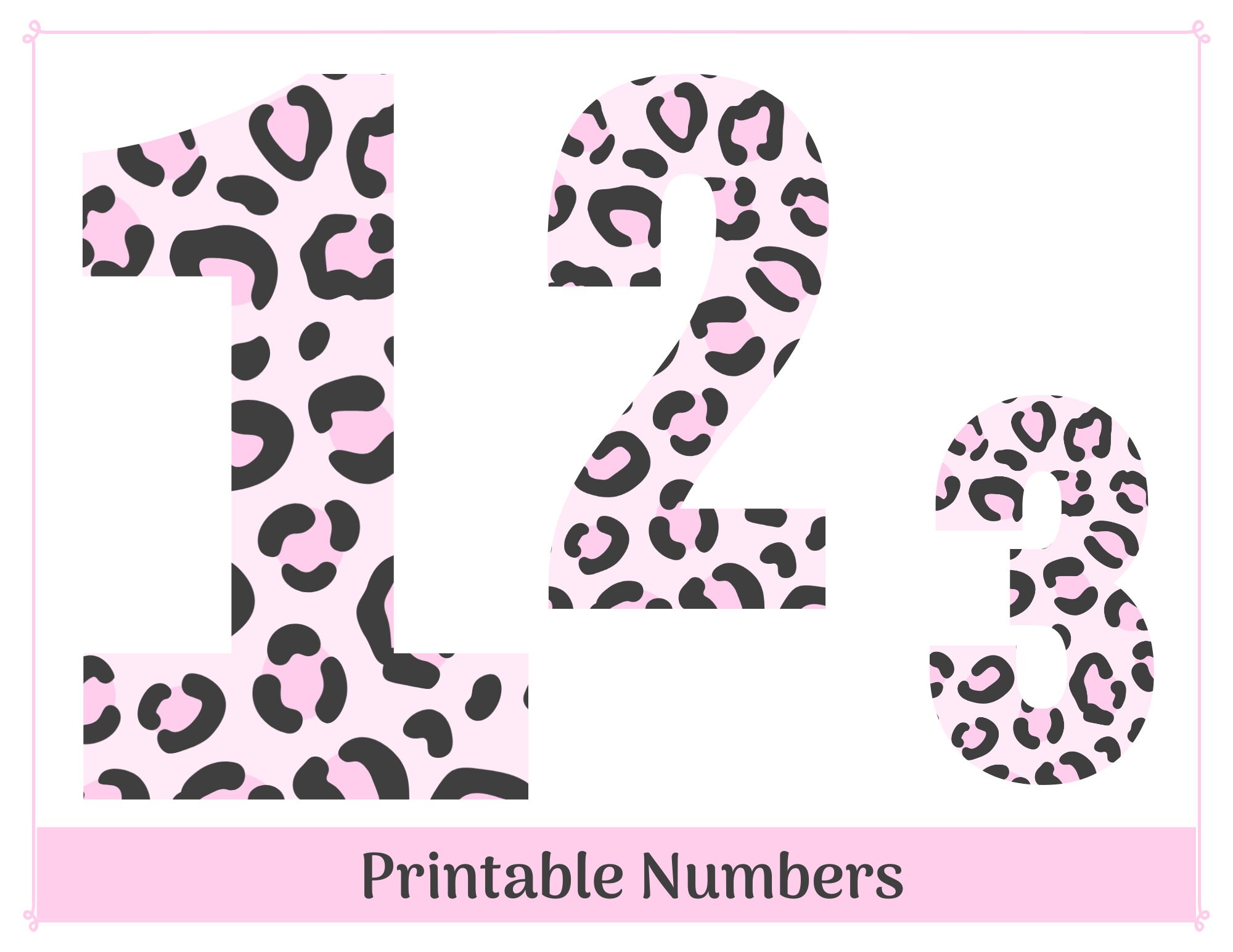 Pink and Black Leopard Alphabet Clip Art Letters A-Z - Etsy