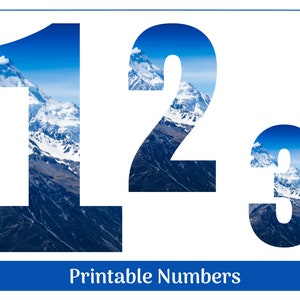 Mountain Alphabet Clip Art Letters A-Z Printable & Resizable - Etsy