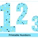 Blue Yellow Polka Dot Numbers 0-9 Clip Art Printable & - Etsy